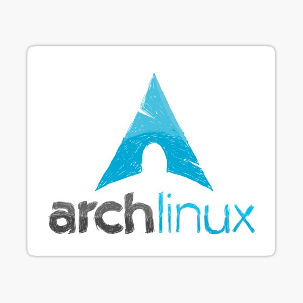 "Arch linux logo" Sticker for Sale by Jugulaire | Redbubble