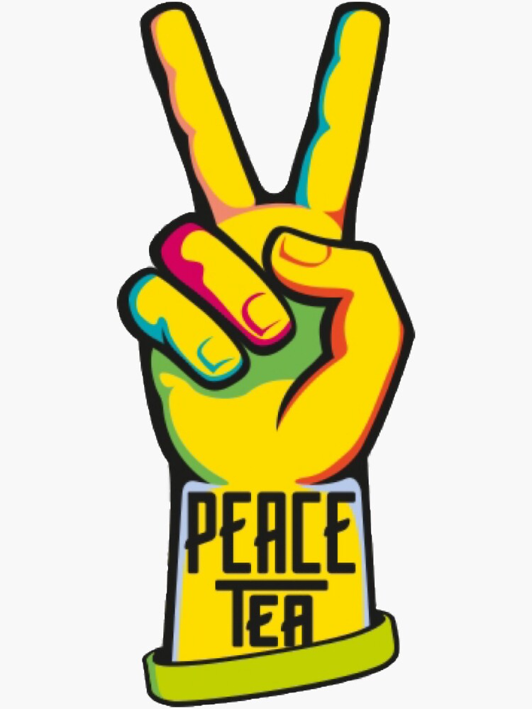 "Peace Tea" Sticker for Sale by leahgrace7 | Redbubble