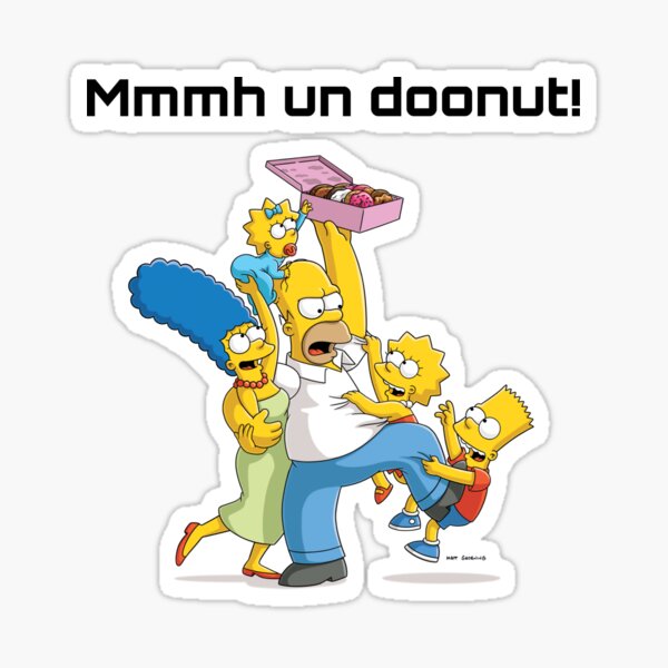 "Mmmh a doonut!" Sticker by mathisjon | Redbubble