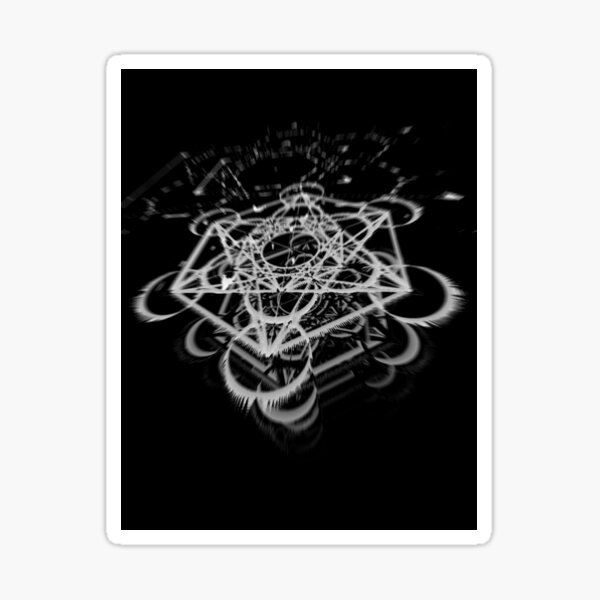 "Metatron's cube" Sticker by Ihrlaa | Redbubble
