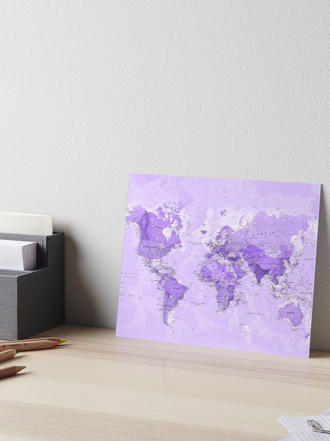 Purple Paper Map National Political Map Documenting The High Stakes