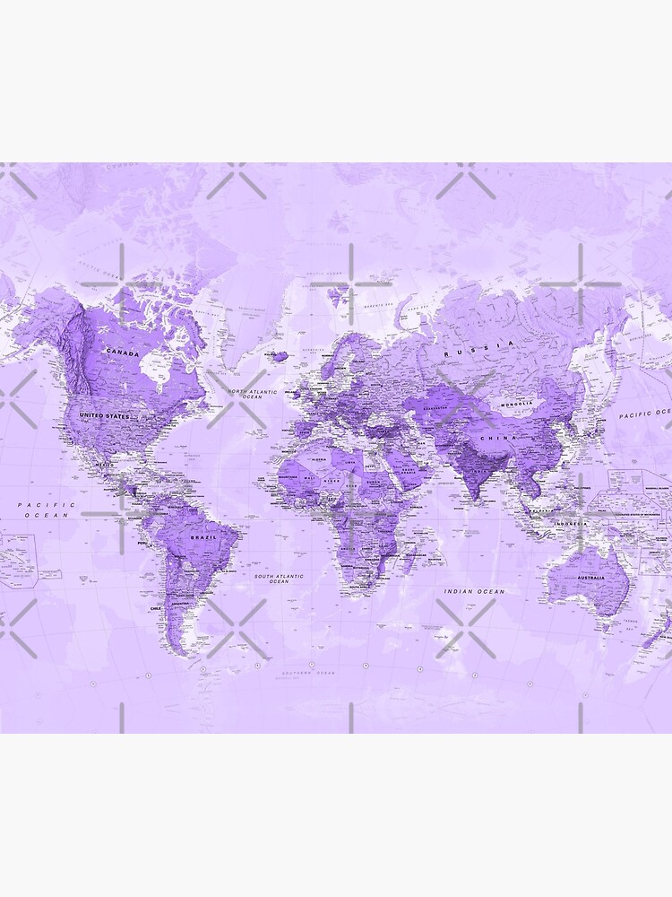 "Purple Map" Poster for Sale by alexvoss | Redbubble