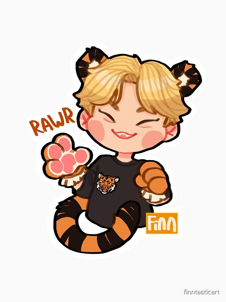 "Little Tiger Hoshi" T-shirt for Sale by finntasticart | Redbubble ...