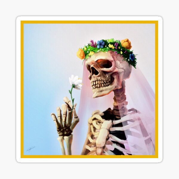 "Hel Framed " Sticker by matthewtart | Redbubble