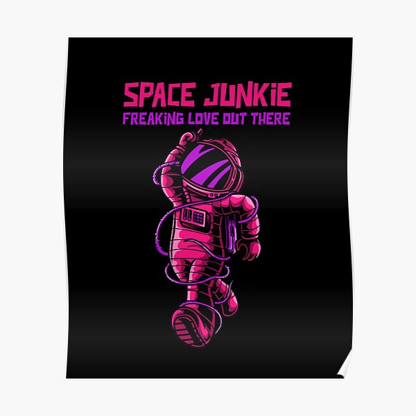 "Awesome Cool Neon Cyber Punk Design Cyberpunk Space Junkie" Poster for ...