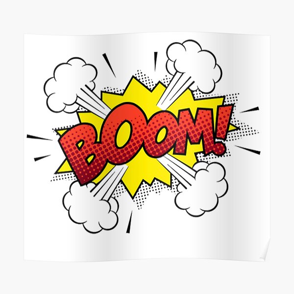 "Boom Pop Art" Poster for Sale by theAcollection | Redbubble