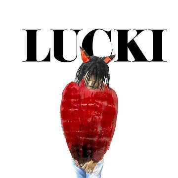 "LUCKI" Sticker by JuicySchinken | Redbubble