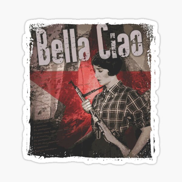 "Bella Ciao" Sticker for Sale by blegor | Redbubble