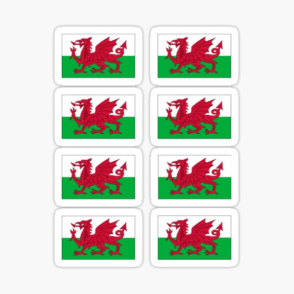 "Welsh Flag Pin - Wales Badge" Sticker for Sale by deanworld | Redbubble