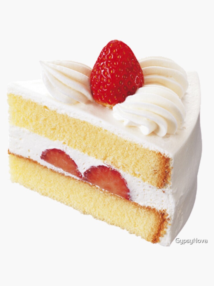 "Strawberry cake" Sticker for Sale by GypsyNova | Redbubble