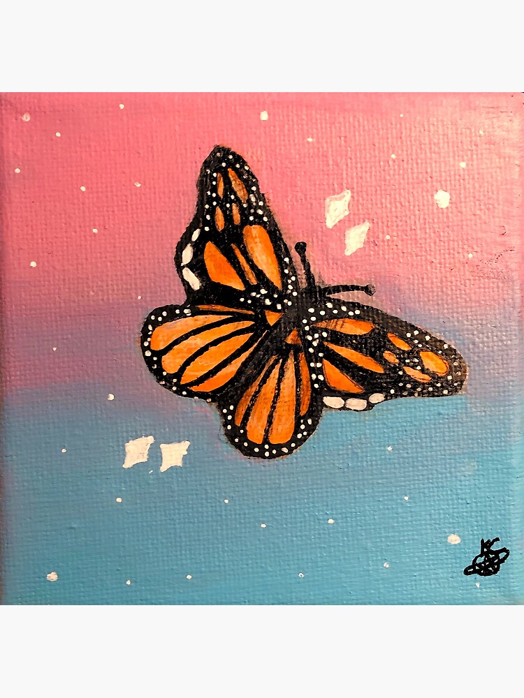 "Simple Monarch Butterfly " Sticker by Kaitlyn04 | Redbubble