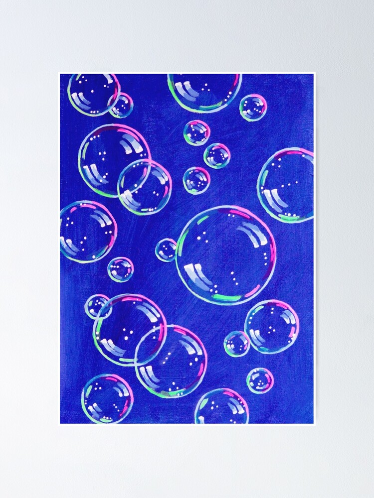 "Bright Bubbles for Kids or Teen Decor" Poster by RoseKindStudio ...