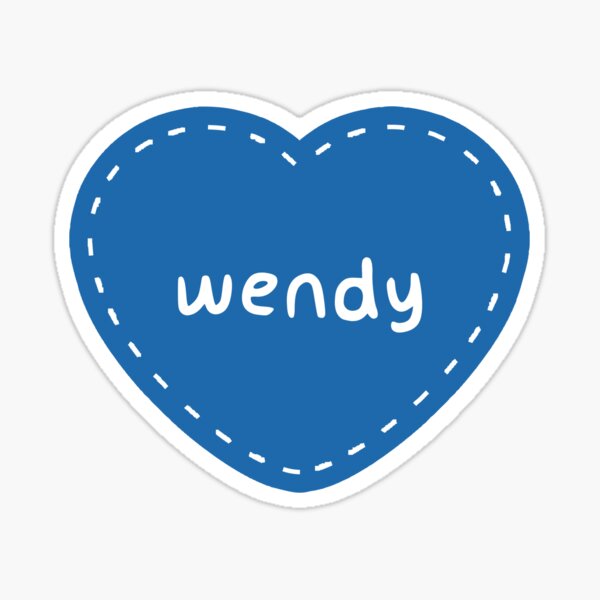 "HEART WENDY" Sticker for Sale by kpopheroes | Redbubble