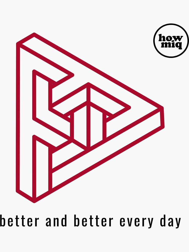 "Interesting red triangle" Sticker for Sale by merch-howmiq | Redbubble