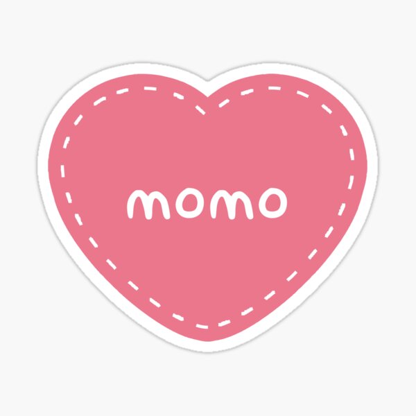 "HEART MOMO" Sticker for Sale by kpopheroes | Redbubble