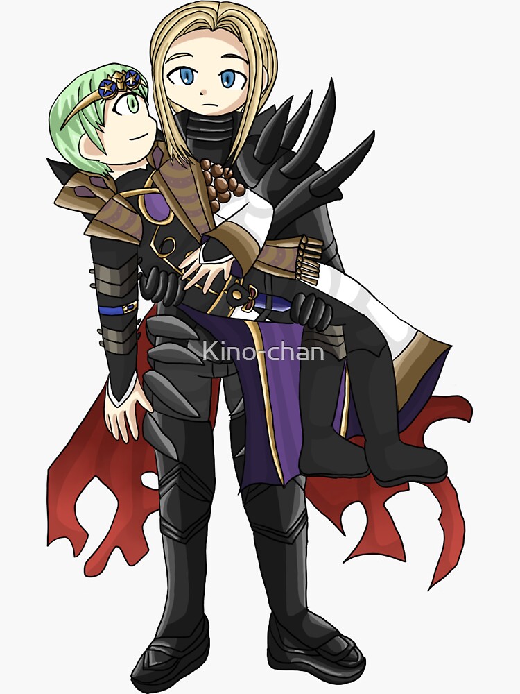 "Fire Emblem 3 houses- Byleth and Jeritza 1" Sticker by Kino-chan ...