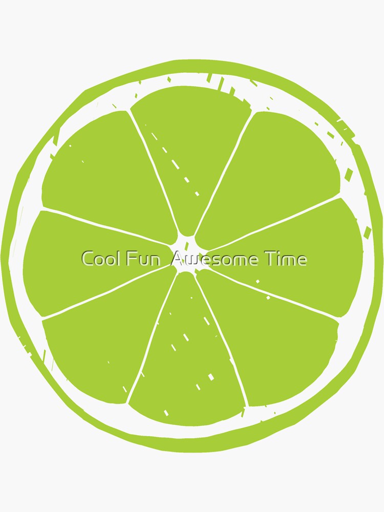 "Lime Slice Print and Pattern" Sticker for Sale by CFAT | Redbubble