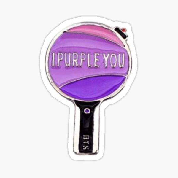 "Bts purple army bomb " Sticker by madilee0604 | Redbubble