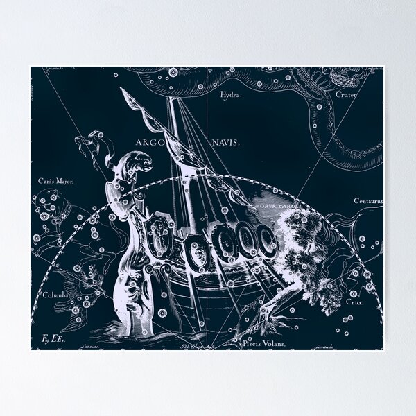 "Argo Navis Constellation" Poster for Sale by irinatsy | Redbubble