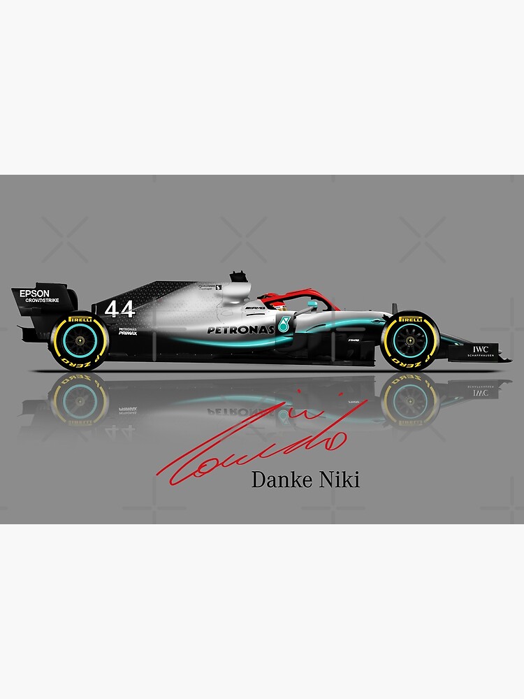 "Lewis Hamilton - Danke Niki" Framed Art Print for Sale by JageOwen ...