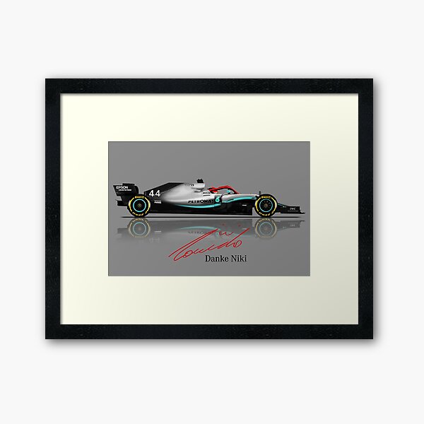 "Lewis Hamilton - Danke Niki" Framed Art Print for Sale by JageOwen ...
