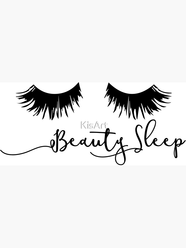 "Beauty Sleep - Eyelash Print" Canvas Print for Sale by KisArt | Redbubble