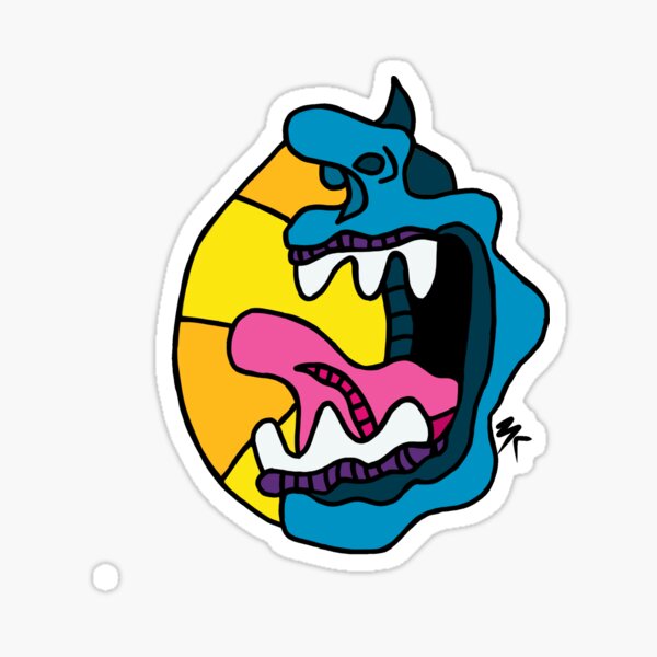 "Talk Too Much " Sticker for Sale by Mad-dogg | Redbubble