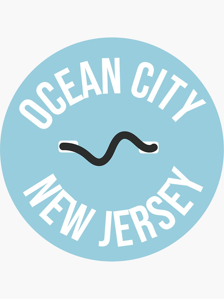 "OCNJ tag" Sticker for Sale by waves4 | Redbubble