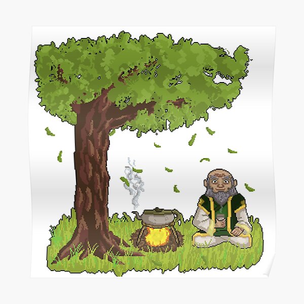 "Uncle Iroh- Avatar" Poster by Derwhondi | Redbubble