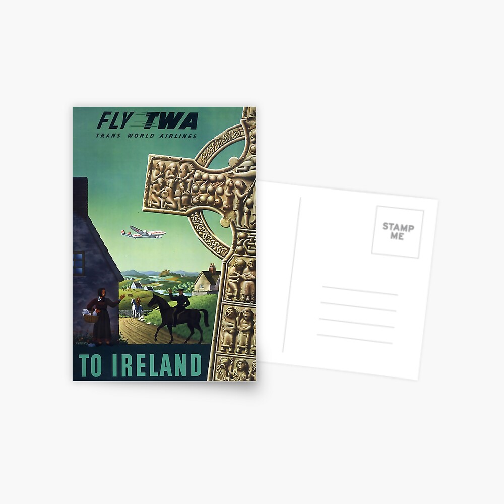 "To Ireland vintage travel poster" Poster by stickart-marek | Redbubble