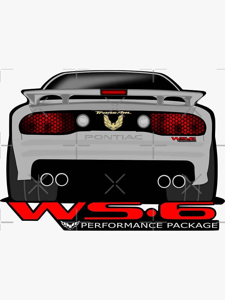 "PONTIAC WS6 TRANSAM." Sticker for Sale by Danielne31 | Redbubble