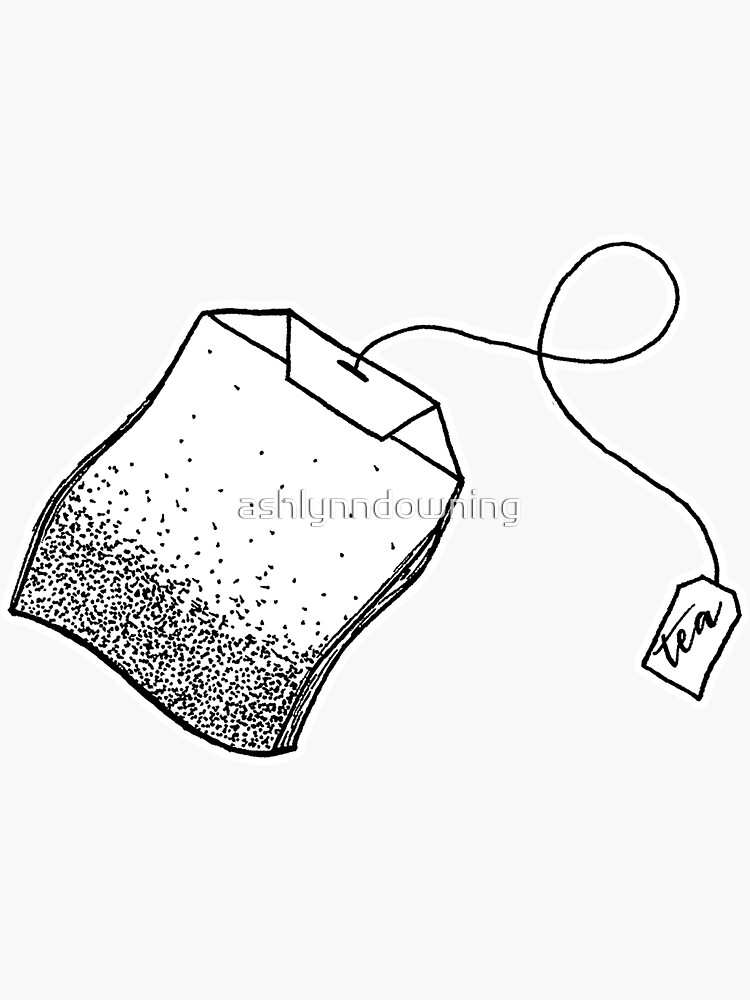 "Tea Bag" Sticker by ashlynndowning | Redbubble