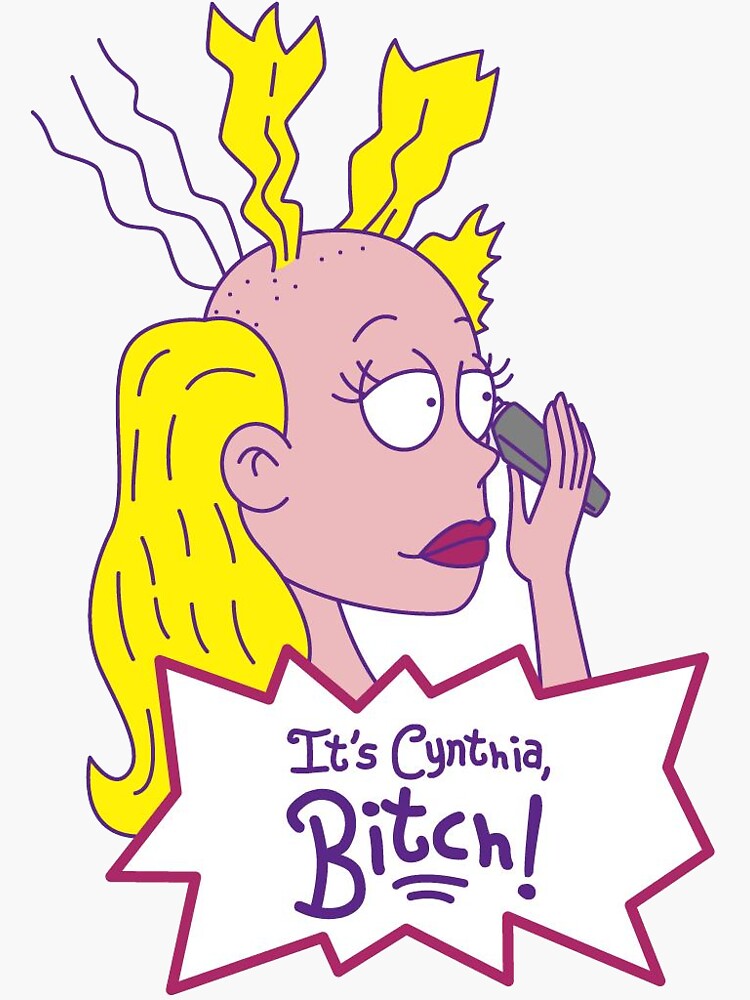 "Cynthia from Rugrats" Sticker by CitlaliHD | Redbubble