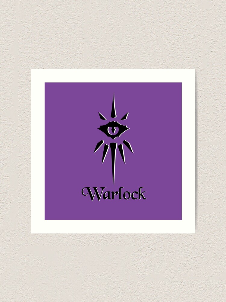 "Warlock Class Logo" Art Print by Sh34Butt3rArt | Redbubble