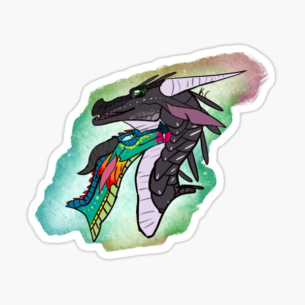 "Glory and Deathbringer from Wings of Fire" Sticker for Sale by ...