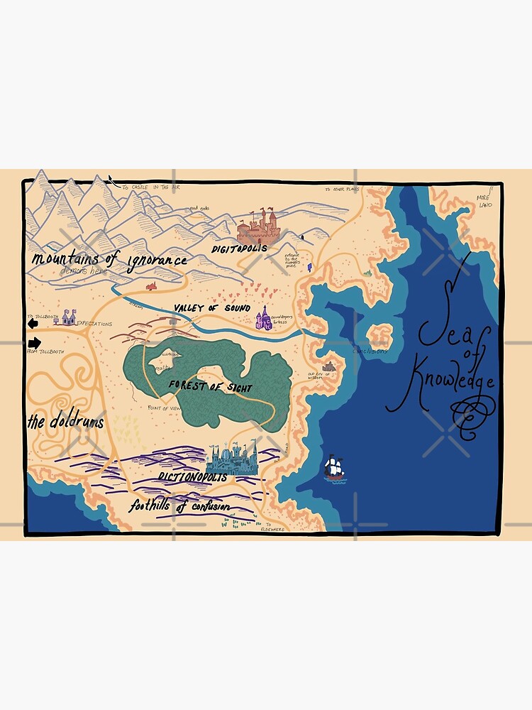 "Phantom Tollbooth Map" Art Print for Sale by catleeclaw | Redbubble