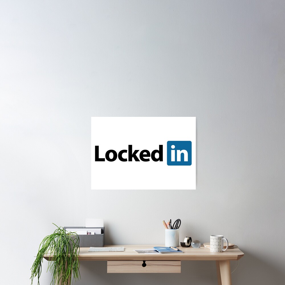 "Locked in - social distancing network" Poster by MarcoPolok | Redbubble