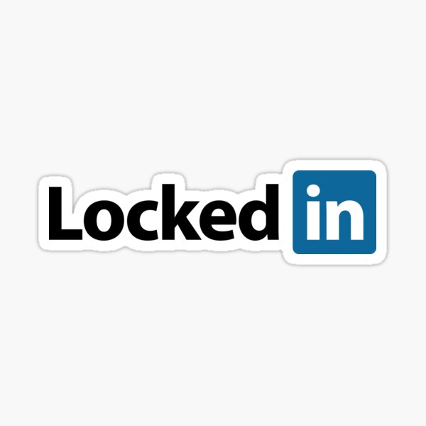 "Locked in - social distancing network" Sticker for Sale by MarcoPolok ...