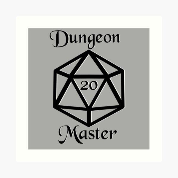 "Dungeon Master Logo" Art Print by Sh34Butt3rArt | Redbubble
