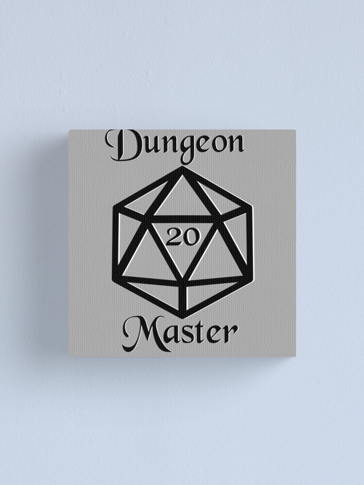 "Dungeon Master Logo" Canvas Print by Sh34Butt3rArt | Redbubble