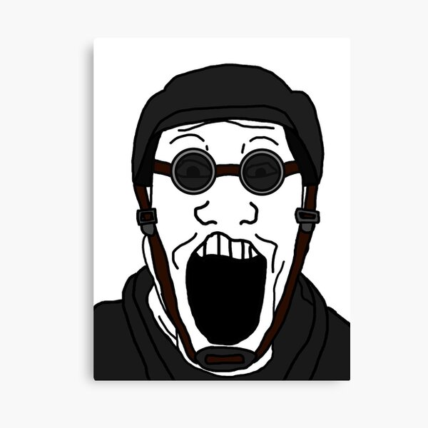 Angry Wojak Thermite | Canvas Print sold by Entrenched Channa | SKU ...