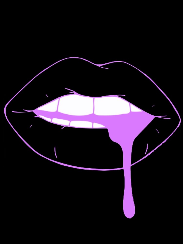 "Purple Lips" Art Print for Sale by jimmydarling | Redbubble
