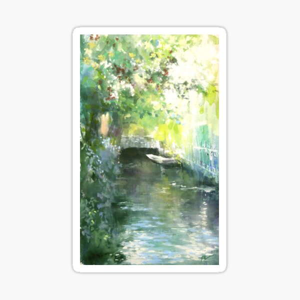 "Waterway" Sticker by vasenoir | Redbubble