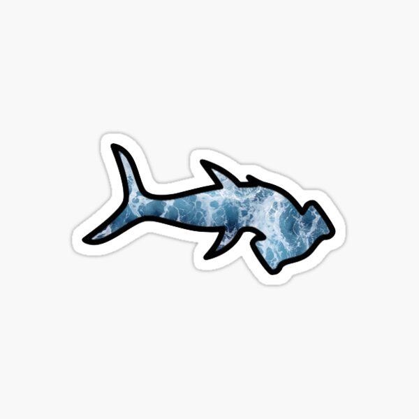 "Hammerhead shark ocean sticker" Sticker for Sale by tahlyahutchison ...