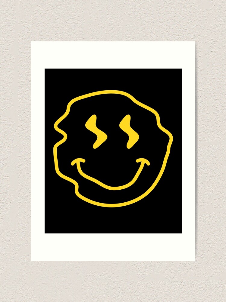 "Eboy Egirl Funny Smile Smiley Emoticon In Yellow Color Gift" Art Print ...