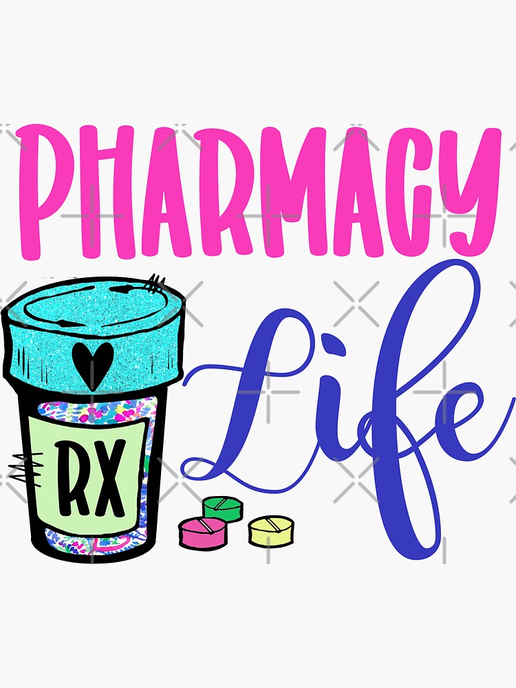 "Cute pharmacy technician assistant pharmacist life pills medical ...