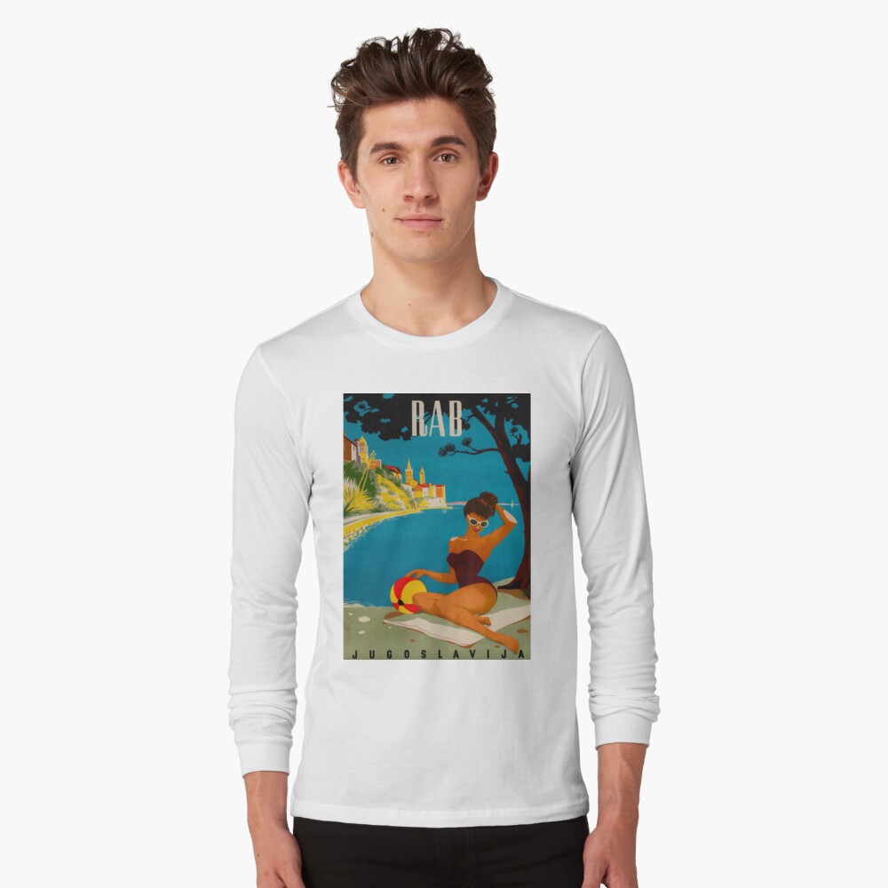 "Rab Isle vintage travel poster" Poster by stickart-marek | Redbubble