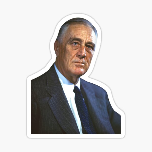 "Franklin Delano Roosevelt (FDR)" Sticker by UnderOneSky | Redbubble