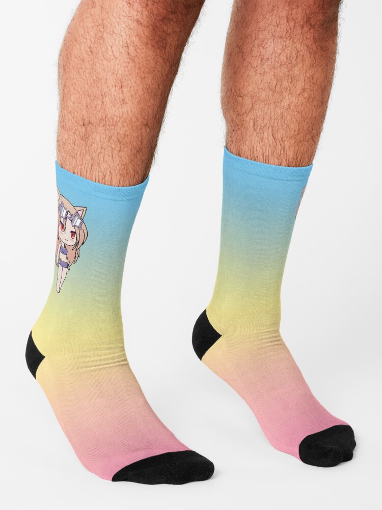"Gacha Life Cute Gacha Neko Girl Karin in swimsuit " Socks by uwu-kitty ...