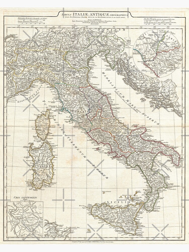 "Italy vintage old map " Poster by Alessandra-C | Redbubble